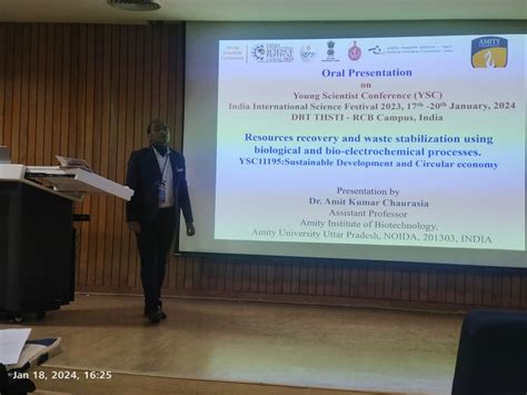 I Presented My Research Work At The Young Scientists Conference At India International Science