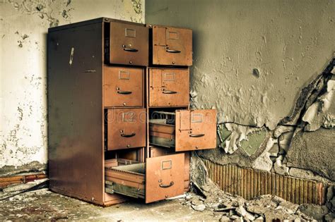 Messy Filing Cabinet Stock Image Image Of Compartment 16344511