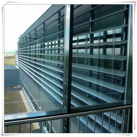 Customized Motorized And Fixed Exterior Aerofoil Louver Sun Shading