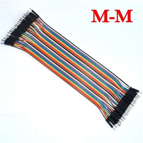 Pcs Dupont Cable Jumper Wire Dupont Line Male To Male Dupont Line Cm P Diameter Mm IN