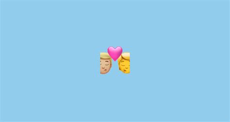 👨🏼‍ ️‍💋‍🧑 Beso Hombre Persona Adulta Tono De Piel Claro Medio Sem