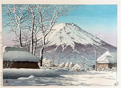 画は川瀬巴水（かわせはすい）1883年（明治16年）～1957年（昭和32年）大正・昭和期の版画家、「昭和の広重」などと呼ばれる。作「富士之