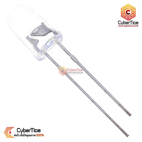 Led 5mm หลอดใส สีเหลือง จำนวน5ดวง ขาย Arduino อุปกรณ์ Arduino คุณภาพ