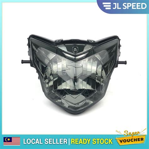 YAMAHA LC LC V V V HEAD LAMP HEAD LIGHT LAMPU DEPAN SMOKE TINTED Shopee Malaysia