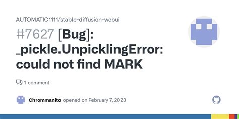 Bug Pickleunpicklingerror Could Not Find Mark · Issue 7627