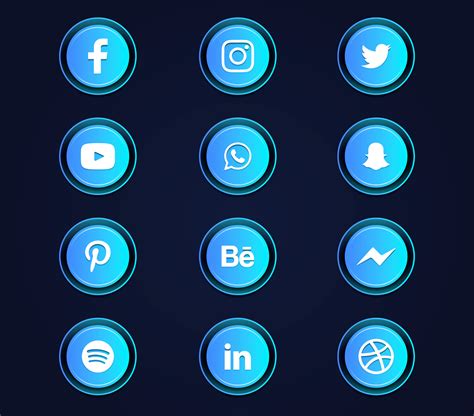 Cool Social Media Icons
