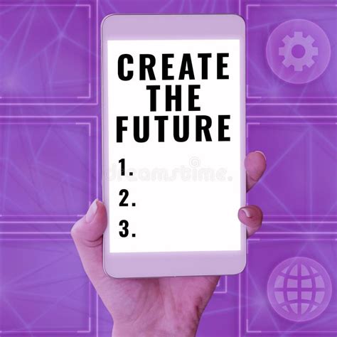 Text Showing Inspiration Create The Future Word For Make An Own Way