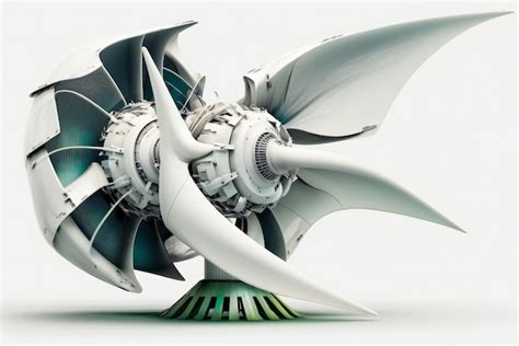 Premium Ai Image A Model Of A Propeller For Wind Turbine Electricity Generator