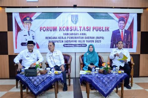 Pj Bupati Inhil Buka Konsultasi Publik Rancangan Awal RKPD Tahun