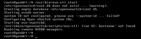 Openwrtovs Vsctl Unixusrlocalvarrunopenvswitchdbsock
