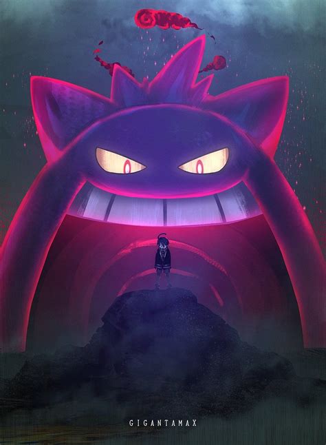 Gengar Allister And Gigantamax Gengar Pokemon And 1 More Drawn By