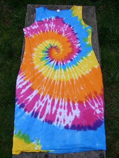 Tropical Spiral Tie Dye Dress