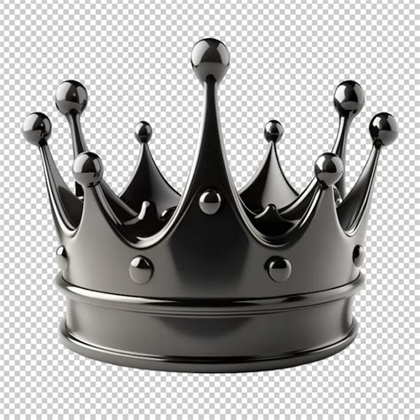 Premium Psd Black Crown