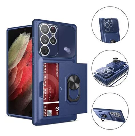 Funda Anticaída Para Samsung Galaxy Carcasas Con Soporte Color Negro