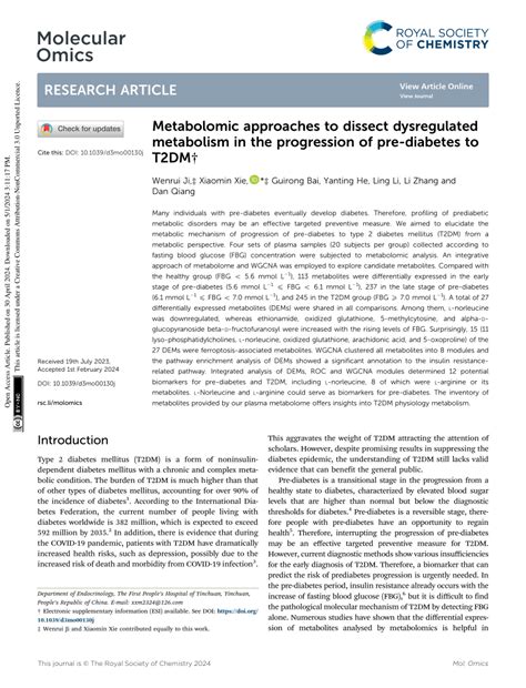 Pdf Metabolomic Approaches To Dissect Dysregulated Metabolism In The