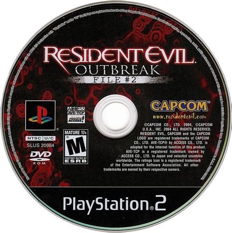 Resident Evil Outbreak File 2 Cover Or Packaging Material Mobygames