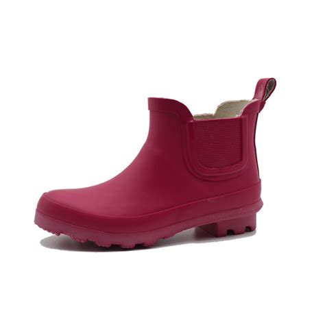 2024 Fashion Waterproof Ankle Wellies Rubber Molded Gumboots Chelsea