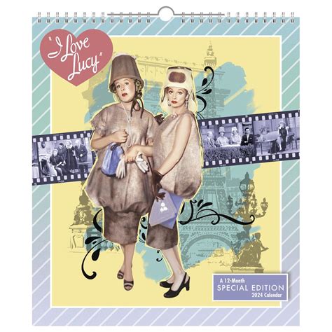 Buy 2024 I Love Lucy Monthly Wall Special Edition 12 Months 13 X