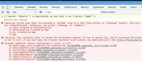 Selectabletile Failed Prop Validation And Null Target Value · Issue