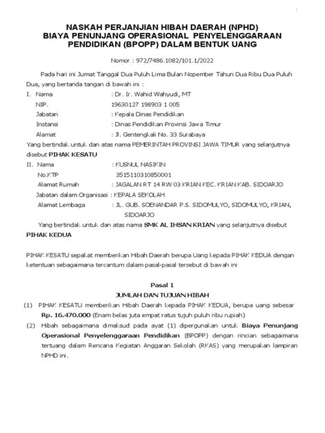 Smk Nphd Dan Pakta Integritas Pdf
