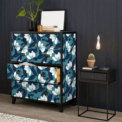 Vinilo Muebles Tropical Nagano Adhesivo De Pared Revestimiento Sticker Mural Decorativo