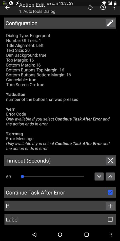 Help I Can T Find The Continue Task After Error Parameter R Tasker