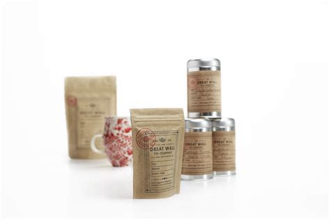 Loose Leaf Tea Packaging Design For The Great Wall Tea Co Bags And Tins Design By Arithmetic