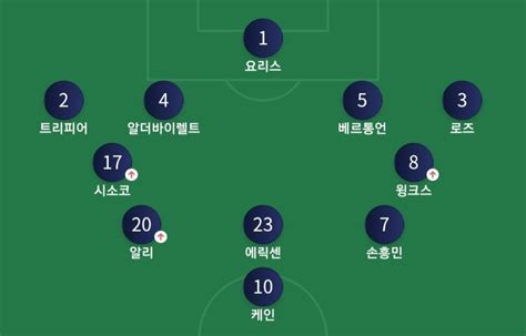 토트넘 챔스 준우승 Vs 현재 토트넘 라인업 Mlbpark