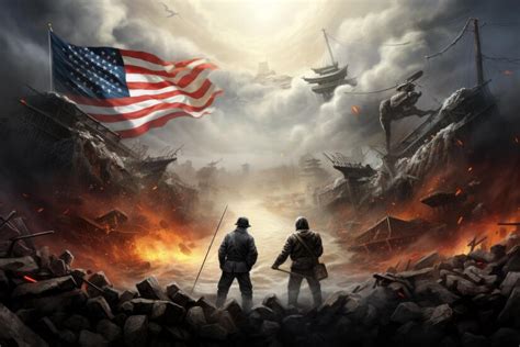 China America And South Koreas Conflict Premium Ai Generated Image