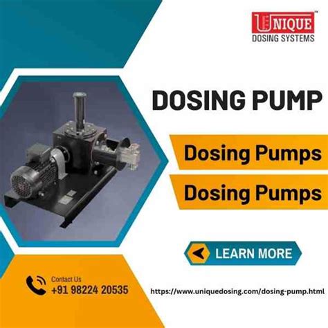 A Comprehensive Guide To Dosing Pumps And Their Applications