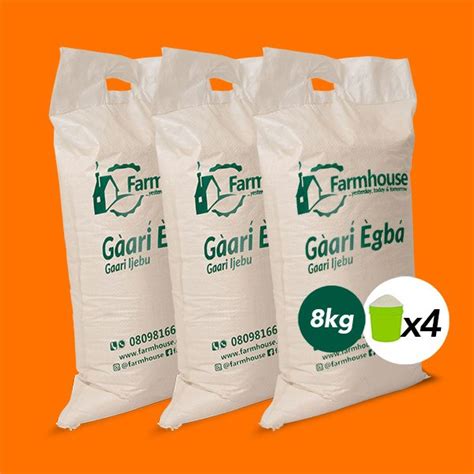 Garri Egba Cassava Flakes 8kg Farmhouse