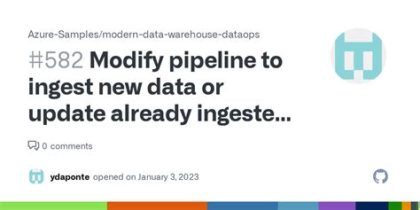 Modify Pipeline To Ingest New Data Or Update Already Ingested Data Based On Configuration File