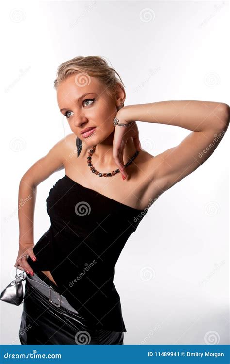 黑人白肤金发的礼服女孩性感的高年and 库存图片 图片 包括有 配件箱 突出 面颊 衬衣 女孩 背包 11489941