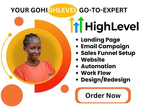 Gohighlevel Sales Funnel Ghl Automations Highlevel Landing Page Upwork