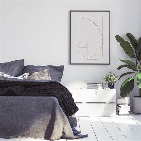 Golden Ratio Wall Art Fibonacci Sequence Printables Golden Secttion Digital Download