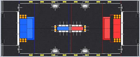 Top Down Orthographic View Of Frc S Playing Field Rules Strategy