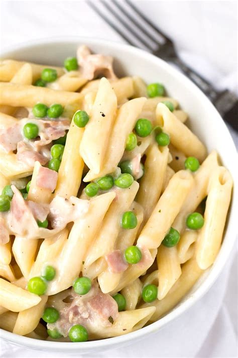 One Pot Pasta Mit Schinken Sahne Sauce Kochkarussell