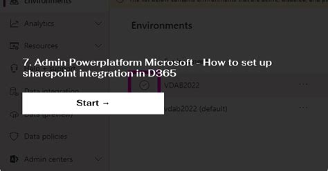 7 Admin Powerplatform Microsoft How To Set Up Sharepoint Integration In D365