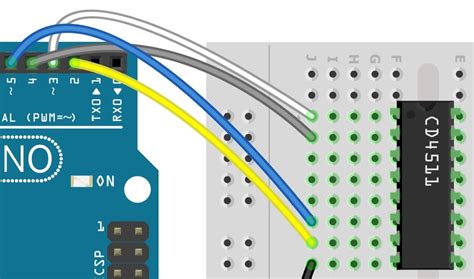 Arduino Uno And 7 Segment Driver Ic Cd4511