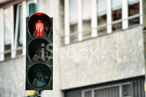 보행자 빨간 신호등 스톡 사진 Freeimages
