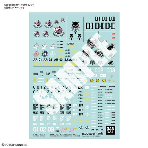 鋼彈水貼紙no136 機動戰士鋼彈外傳side Stories通用① Bandai Hobby Site Taiwan
