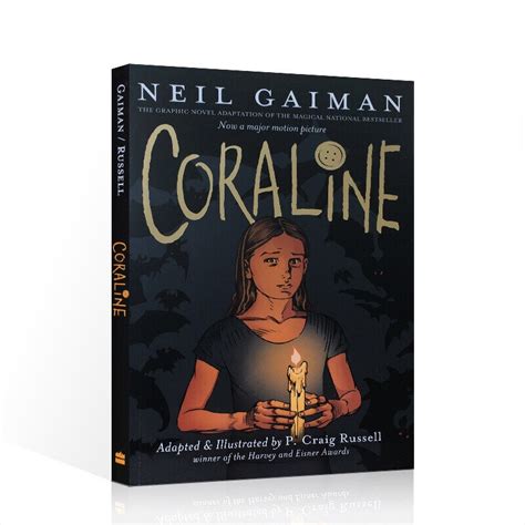 Coraline Graphic Novel Neil Gaiman หนังสืออ่านภาษาอังกฤษสำหรับวัยรุ่น