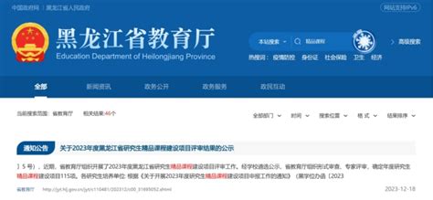 【喜报】我校在2023年黑龙江省研究生精品课程建设项目中喜获佳绩！ 牡丹江医科大学研究生处