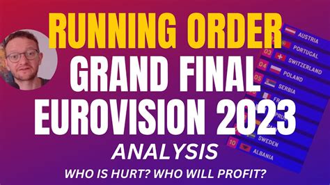 Running Order Analysis Of Eurovision 2023 Grand Final Youtube