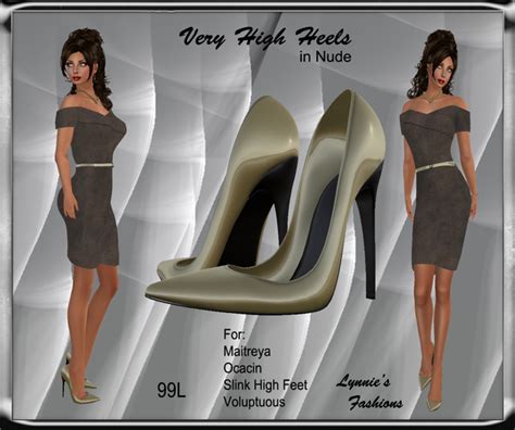 Second Life Marketplace Very High Heels Nude Unpack