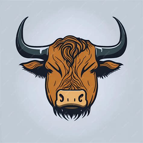 Premium Vector Vector Illustration Of Aurochs Head Icon