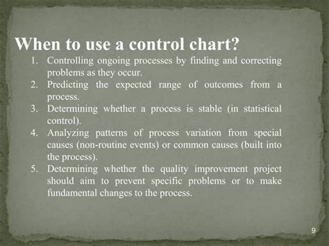 Control Chart Ppt Ppt Physics Science