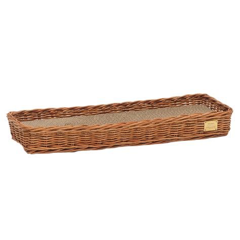 Dショッピング 爪とぎバスケット ラタン ケース 収納 （ 猫 爪とぎ用 爪とぎ入れ 爪とぎケース 入れ物 爪研き 爪みがき 段ボール入れ