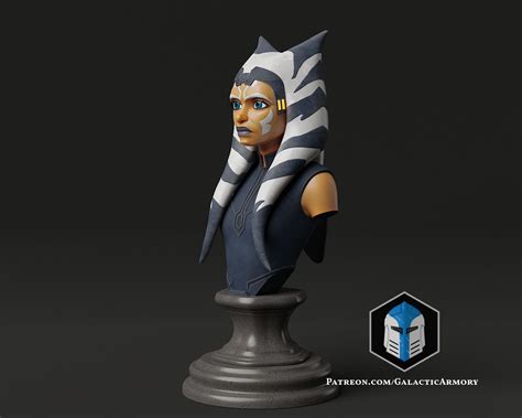 Ahsoka Tano Bust 3d Print Files Galactic Armory