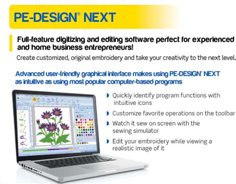 Brother Pe Design Next Version 9 Full Featured Digitizing Machine